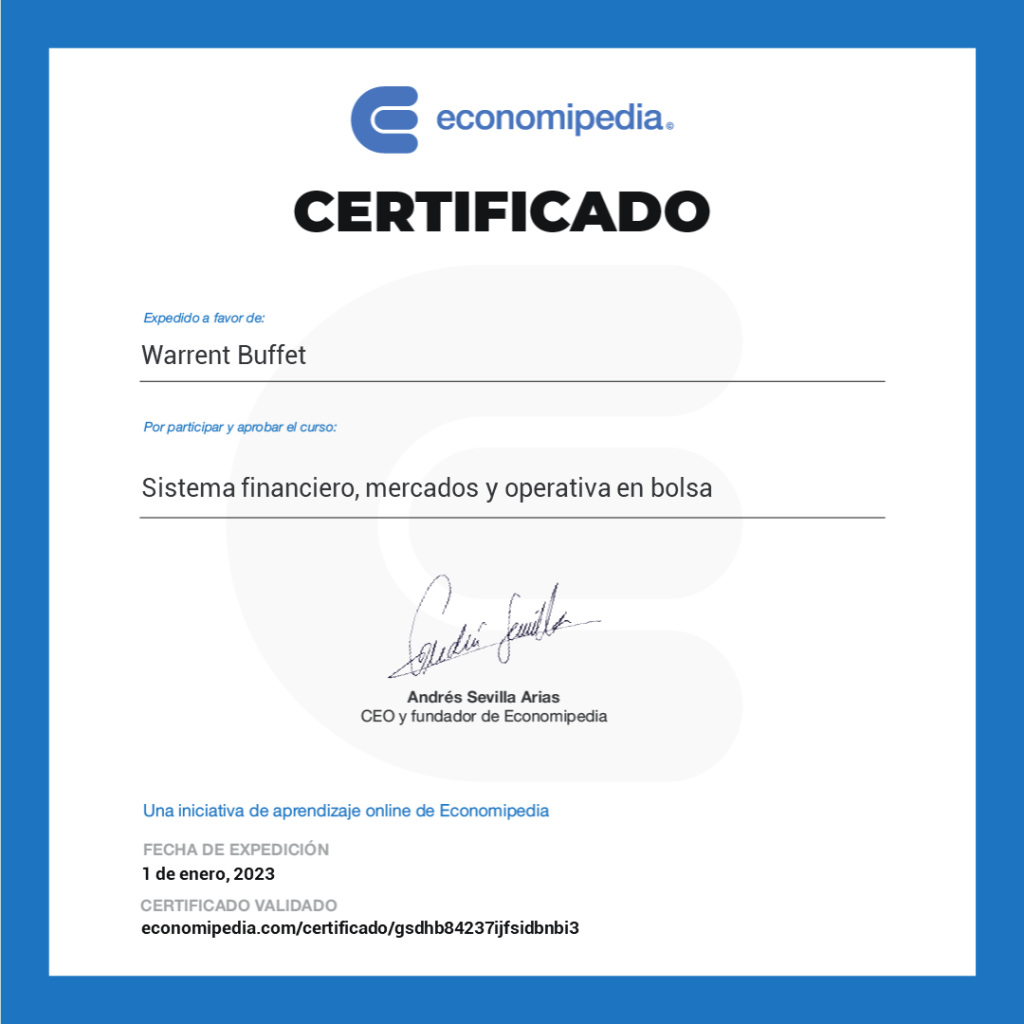 Curso de mercados y sistema financiero | Economipedia