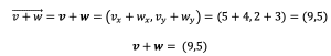 ¿Qué es la suma de vectores? Propiedades y ejemplos