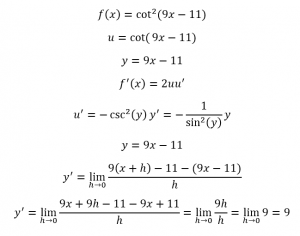 Derivada de cotangente | Economipedia